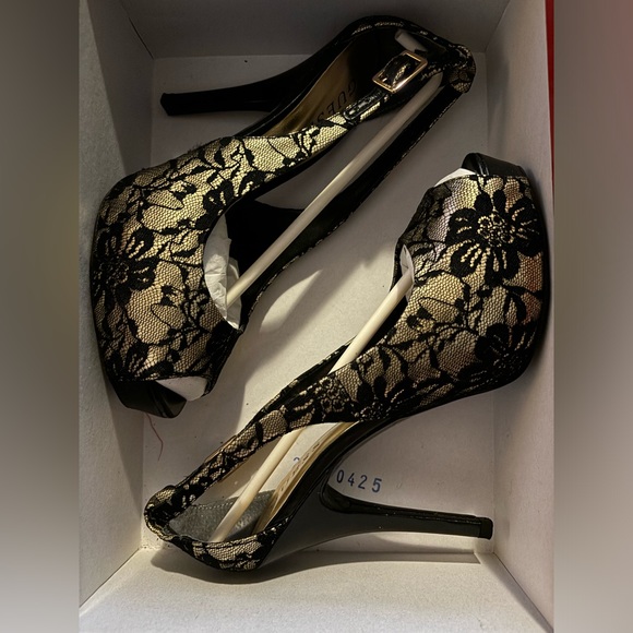 Guess | Shoes | High Heel Lace Platform Open Toe Guess Heels | Poshmark